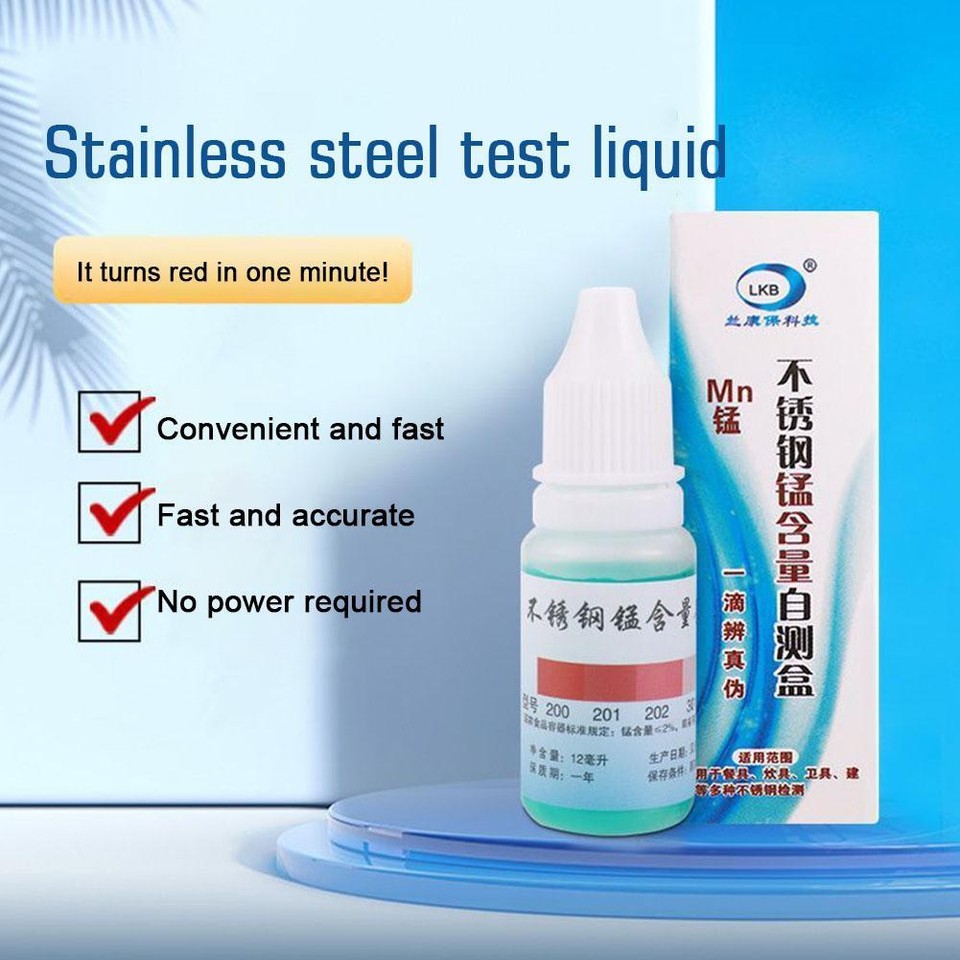 Stainless Steel Testing Reagent for Liquid Manganese Detection 304 ...