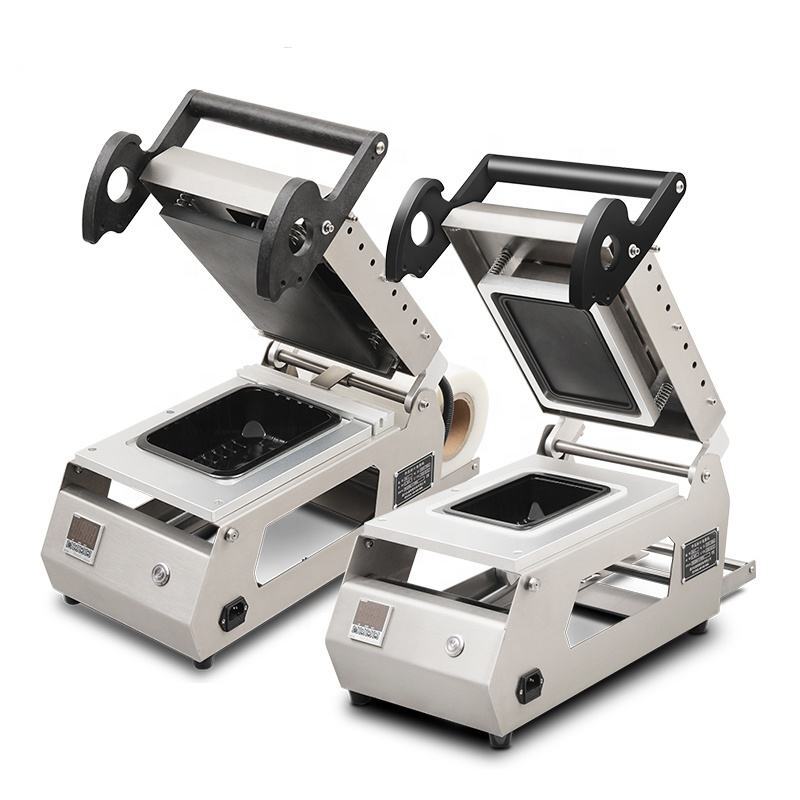 Food Tray Sealing Machine Manual Heat Tray Sealer Packaging Wrapping ...