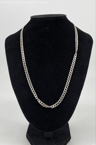 999 Fine Silver Curb Chain Necklace 16.2g | eBay