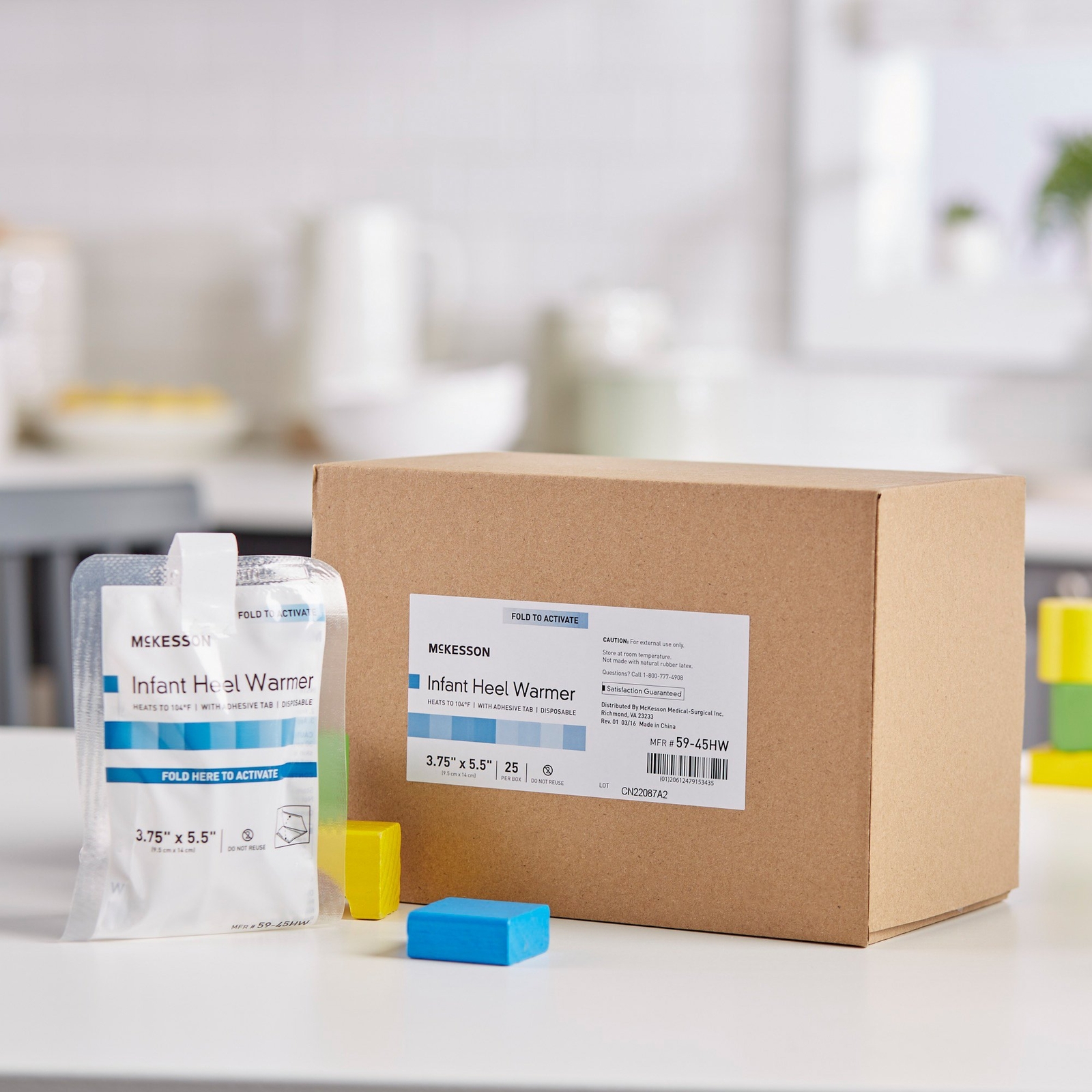 McKesson Infant Heel Warmer 3¾ ½ Inch McKesson Brand 59-45HW 25 Count ...