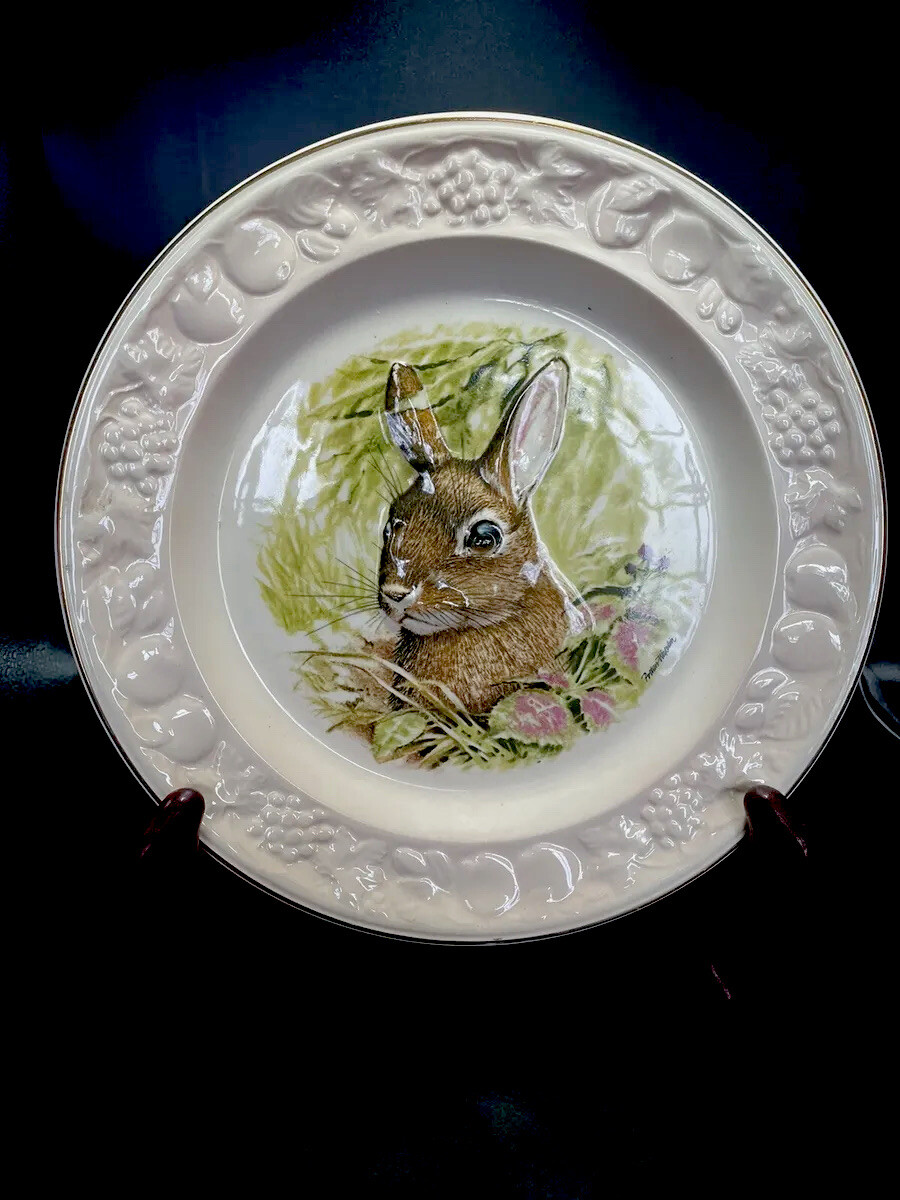 Palissy - Royal Worcester - Spode- Rabbit Collector Plate Preowned Exc ...