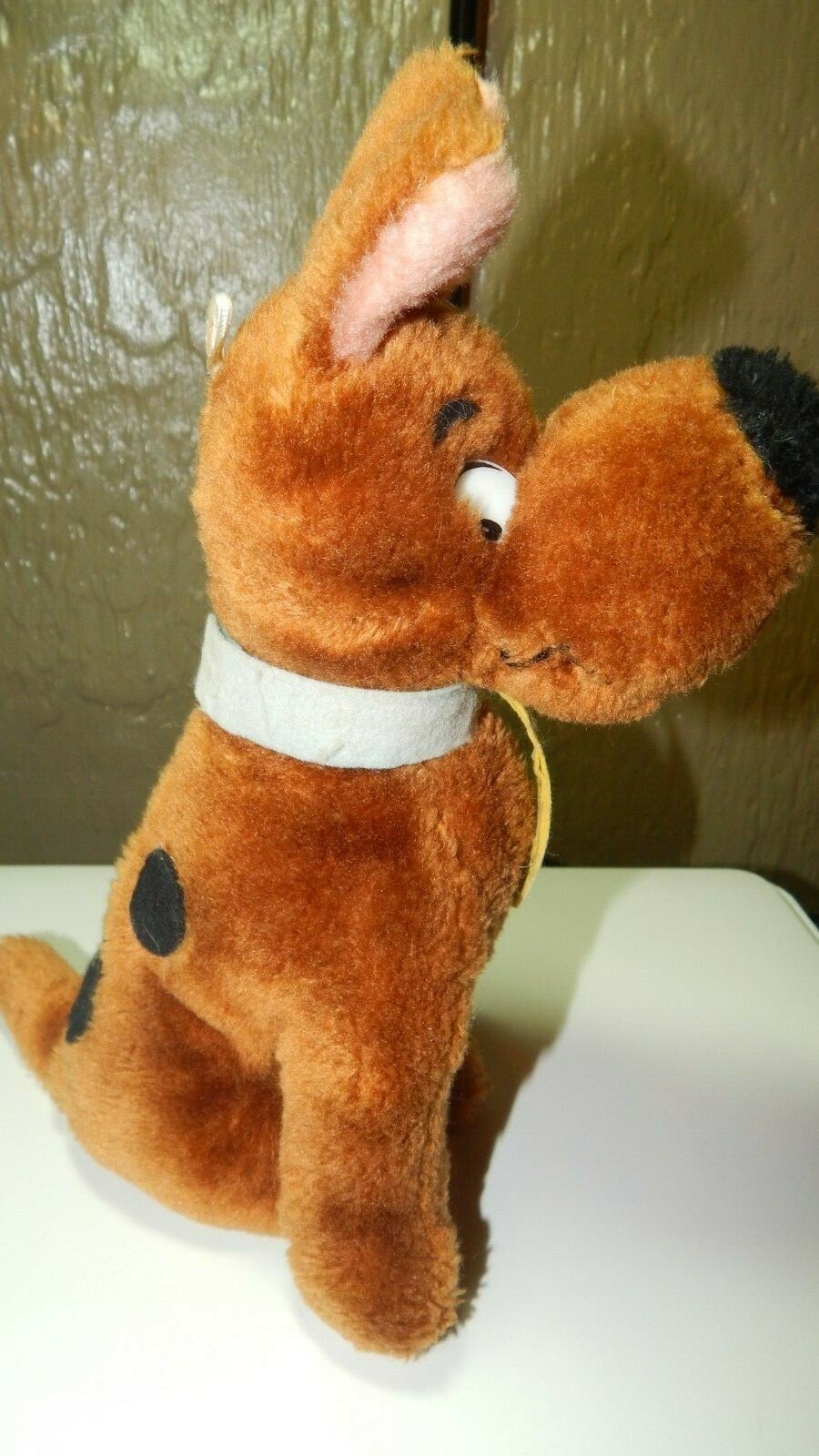 VINTAGE 1992 Mighty Star 11" Scooby Doo Stuff Plush w/ Dog Collar Hanna ...