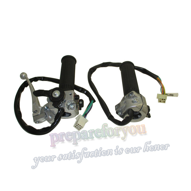 Handlebar Switch Lever Grips Set For Honda Replica Monkey Bike Z50 Bike ...
