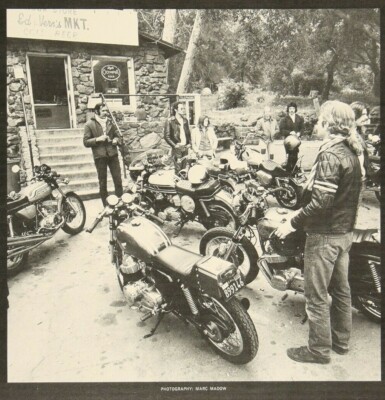 Motorcycles Rock Store Mulholland Drive LA Vintage Print Pictorial ...