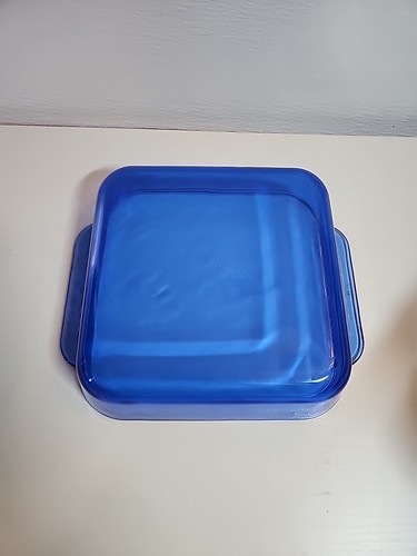 Pyrex Cobalt Blue #222-R Square Baking Dish 2 Qt 8x8x2 IN Made In USA ...