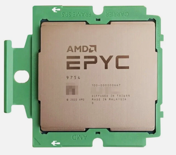 AMD EPYC 9754 Bergamo Server CPU Processor 128 Core SP5 Unlock Unlocked ...