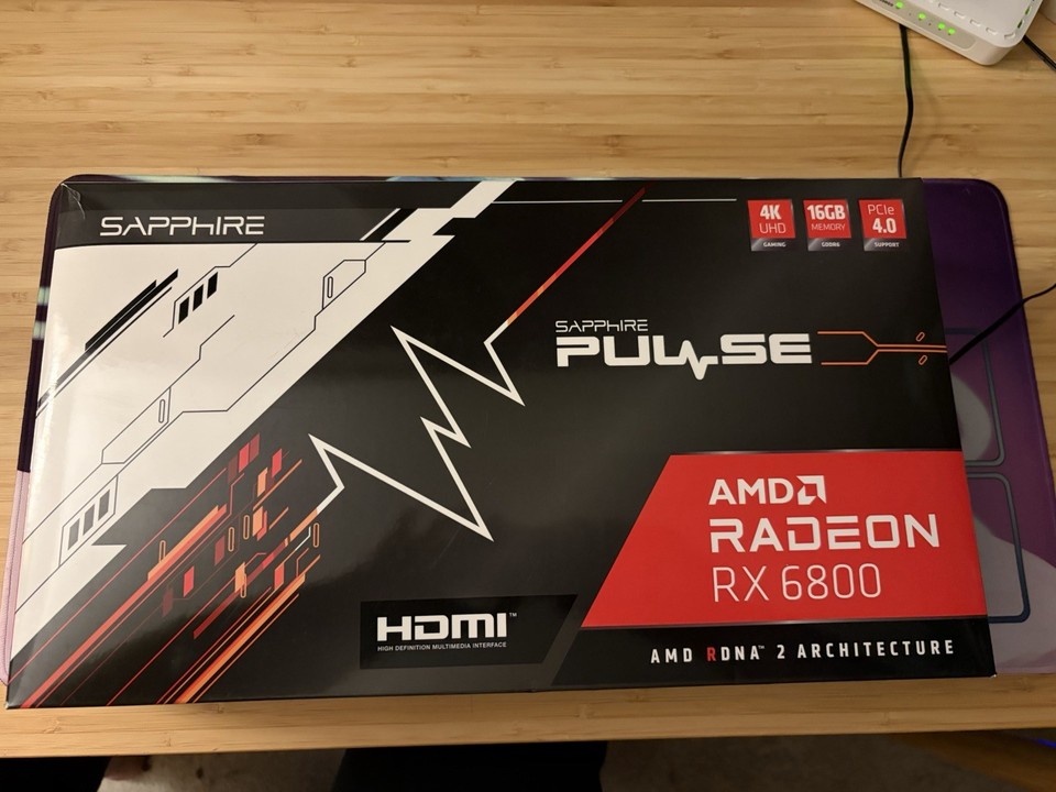 Sapphire Pulse AMD Radeon RX 6800 XT 16GB GDDR6 Graphics Card with Box ...