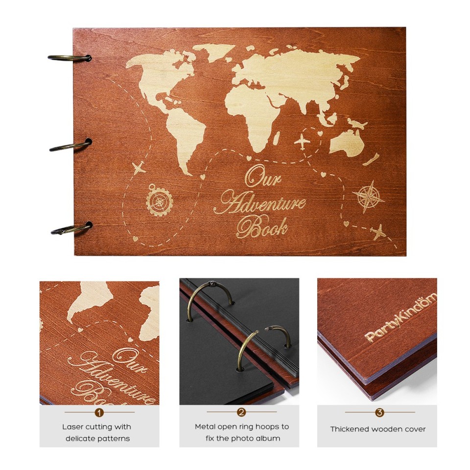 Travel Memory Book Picture Storage Album Scrapbooking Journal Photo ...