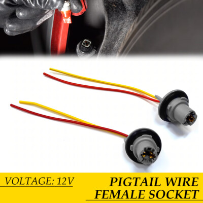 Universal Pigtail Wire Female Socket 194 T10 PGS Front Side Marker ...
