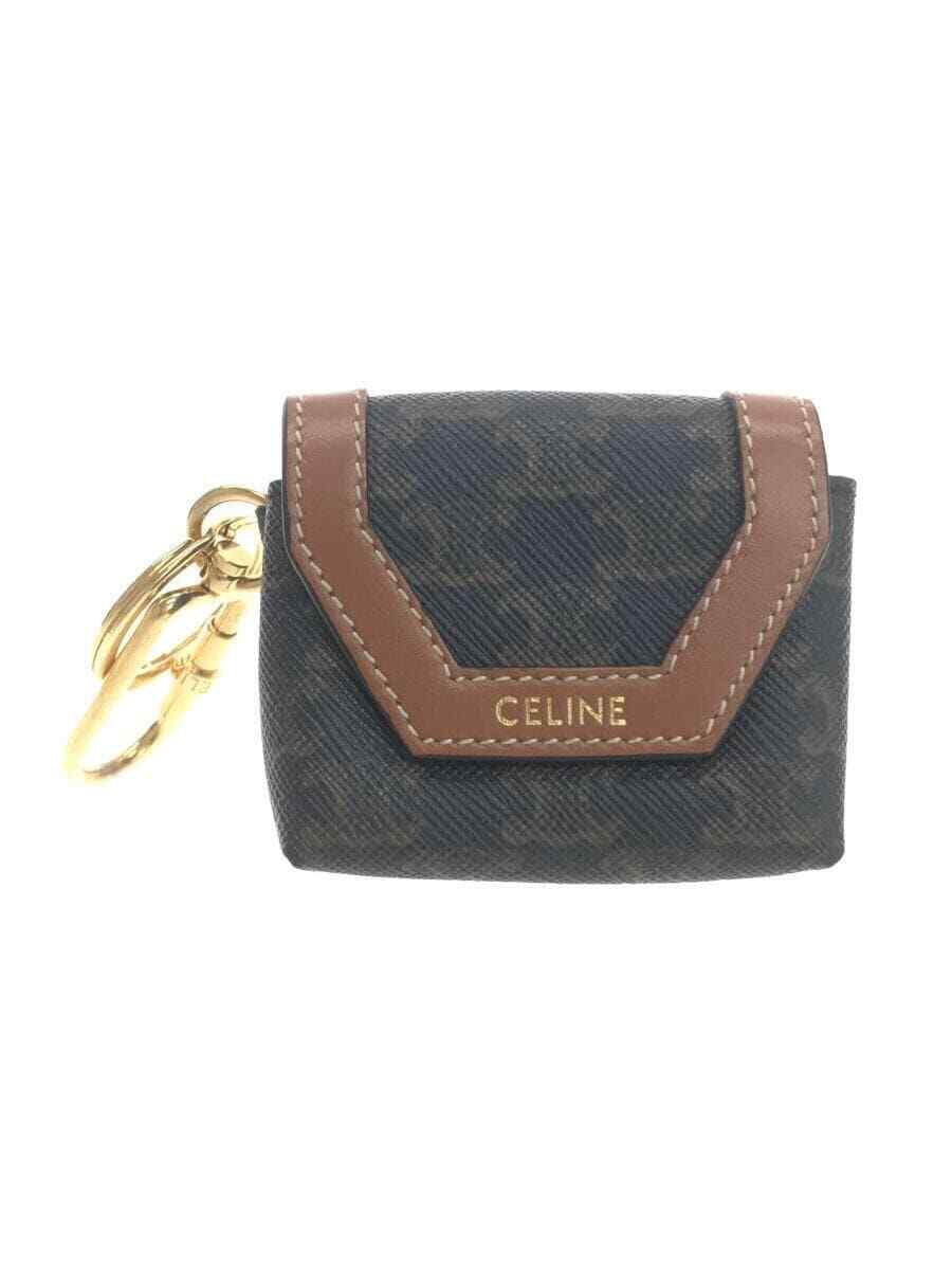 CELINE Keychain Leather BRW Total Pattern Women's - Gem