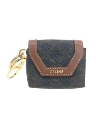 CELINE Keychain Leather BRW Total Pattern Women's - Gem