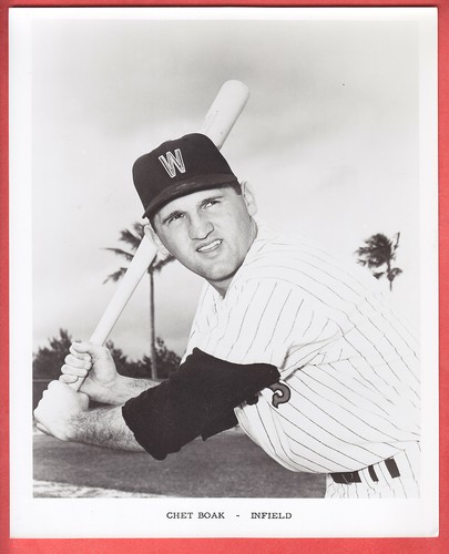 1961 WASHINGTON SENATORS TEAM ISSUE 8 X 10 GLOSSY CHET BOAK | eBay
