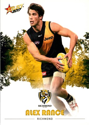 2017 RICHMOND TIGERS AFL Premiers Card ALEX RANCE | eBay Australia