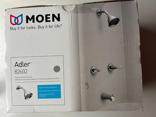 Moen 82602 Adler Chrome 2-handle Function Bathtub and Shower Faucet ...
