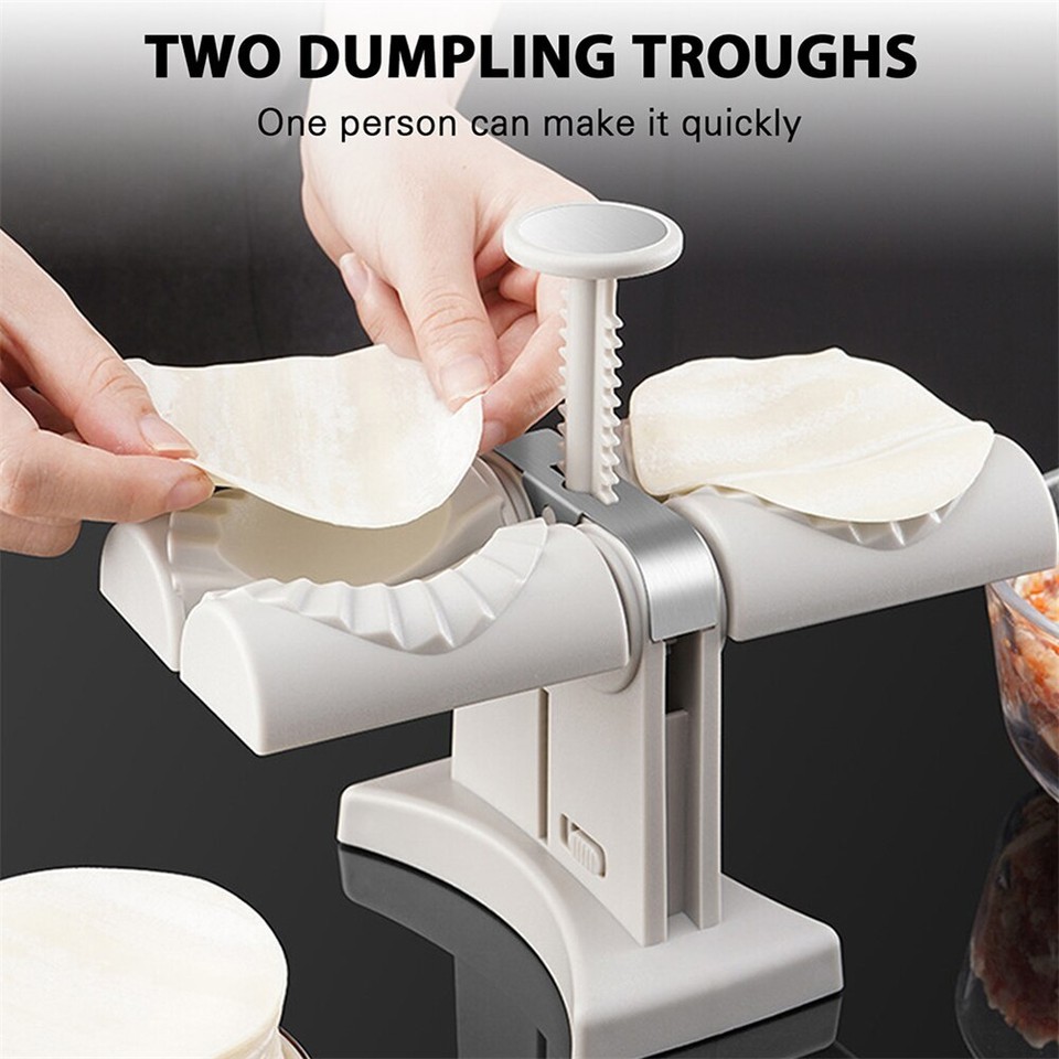 Household Double Head Automatic Dumpling Maker Mould Dumpling Wrapper ...