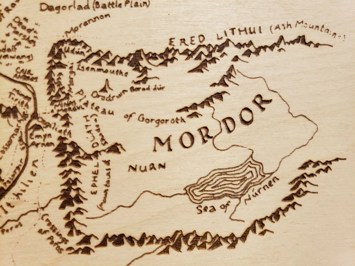 Lord Of The Rings Map Mordor
