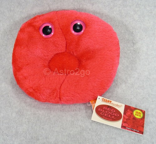 GIANT MICROBES-RED BLOOD CELL XL SIZE-Stuffed Plush Hemoglobin Biology ...