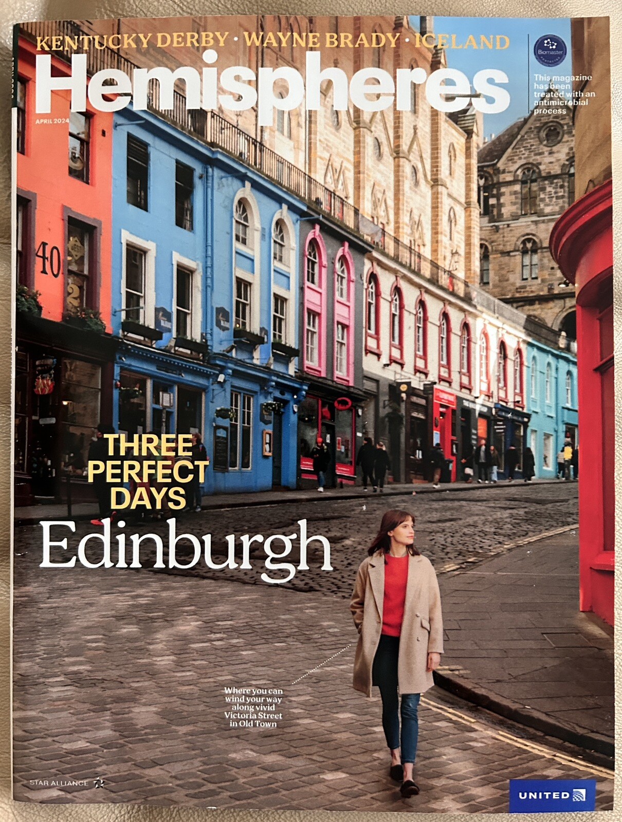 United Airlines Hemispheres Inflight Mag Apr 2024 - 3 Perfect Days Edinburgh | eBay