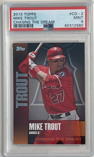 2013 Topps #CD-2 Mike Trout Angels Chasing the Dream PSA 9 MINT 980 | eBay
