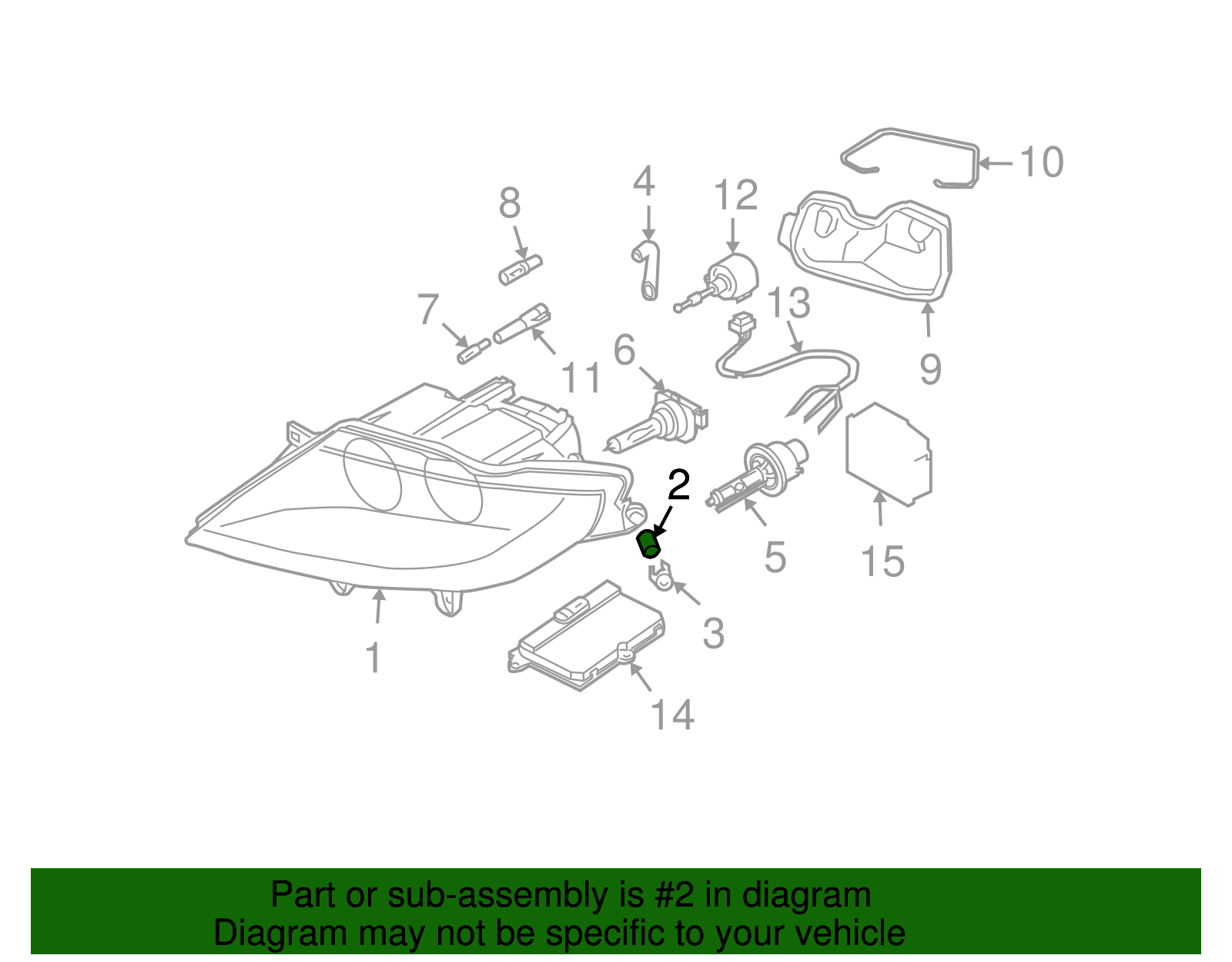 BMW+63126925447+Genuine+OEM+Headlamp+ASSY+Spacer for sale online | eBay