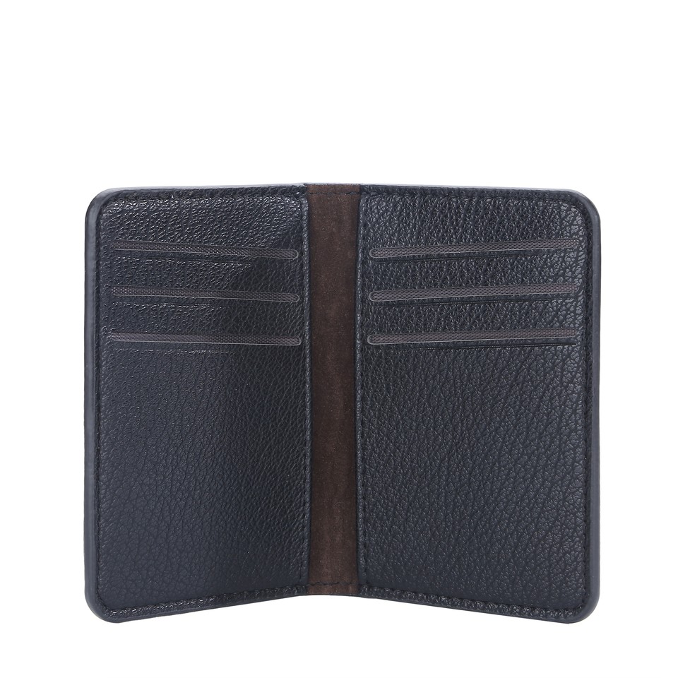 Men Minimalist Slim Wallet Leather Credit Card Holder Bag Front Pocket ...
