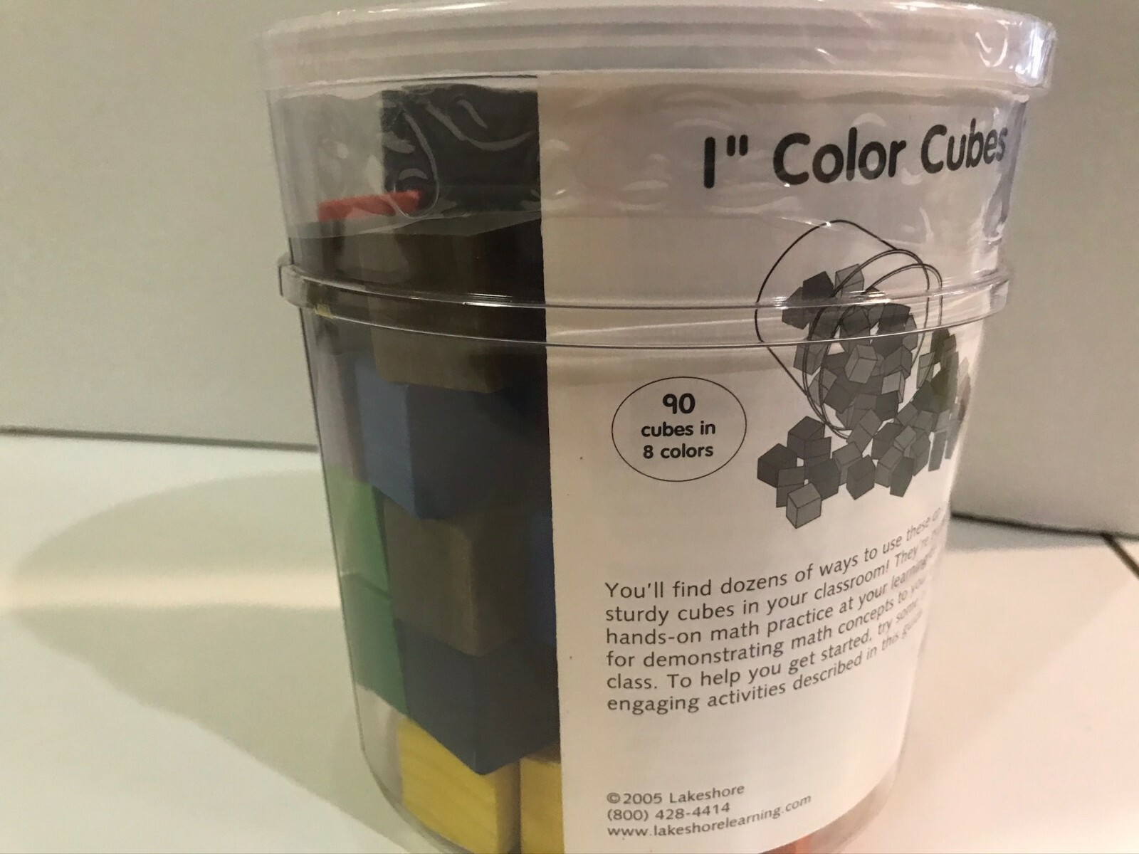 Lakeshore Learning 1in Color Cubes 90 Cubes In 8 Colors Math ...