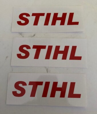 2" X 5" STIHL Tool Stickers CHAINSAW Blower Trimmer vinyl Decals Lot of ...