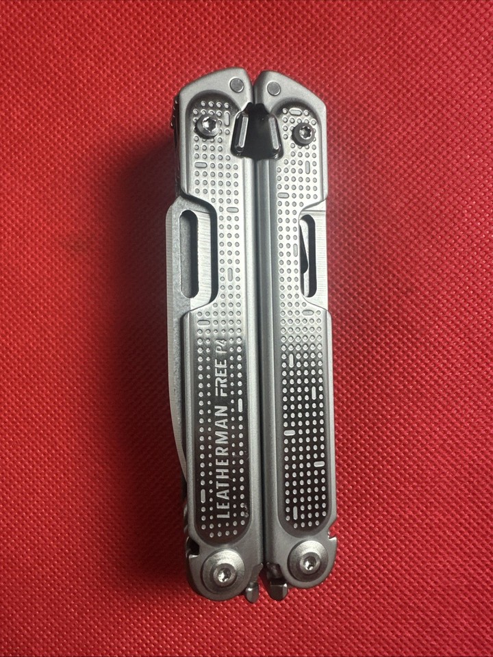 New Custom Leatherman Free P4 w/ Combo Blade, ARC file, Awl, Mini bit ...