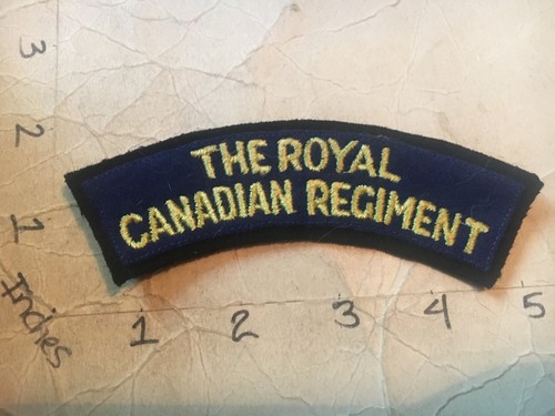 Canadian Army Rocker Tab Patch 8/22/25 Royal Canadian Regiment | eBay