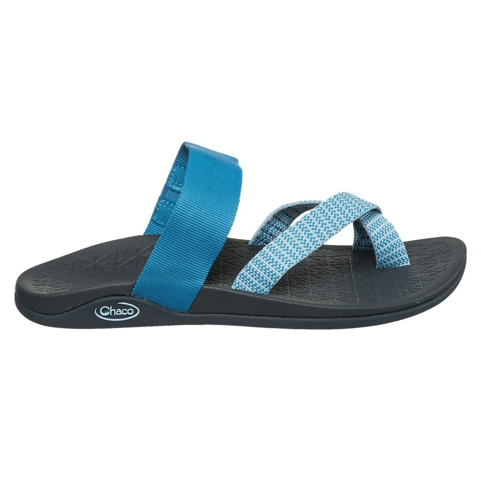 Chaco Tetra Cloud Sandals Bluebell Eclipse Blue Womens Size 6 | eBay