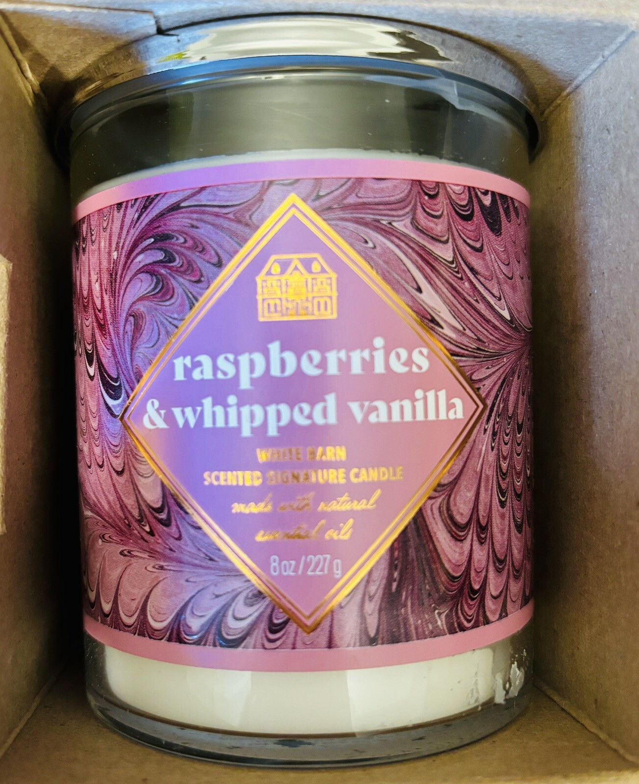 NEW Bath & Body Works Raspberries & Whipped Vanilla Single Wick Candle ...