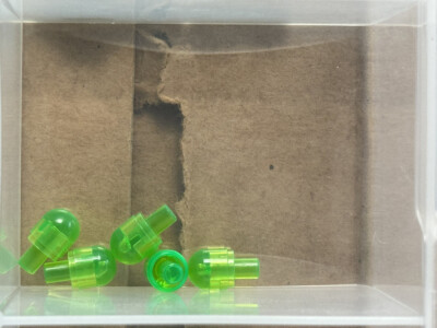 LEGO Parts - Trans-Bright Green Bar with Light Bulb Cover - No 58176 ...