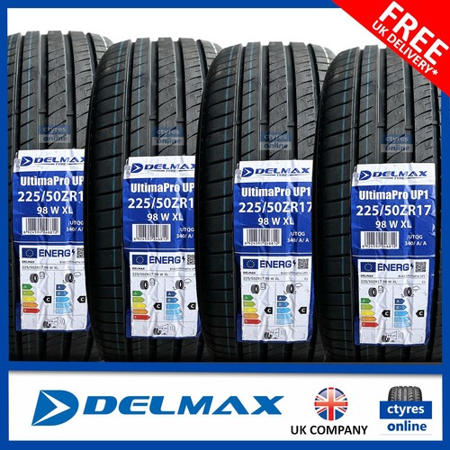 4 X New 225 50 17 DELMAX ULTIMA 98W XL 225/50R17 2255017 *C/C RATED* (4 ...