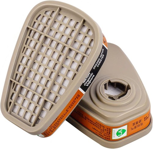6001 Filter Cartridges for Respirator, Dust Gas Organic Vapor Activated ...
