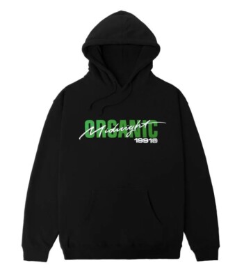 Midnight Organic Men's Large Hoodie Larry June Black Authentic Limited ...