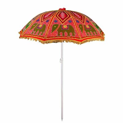 Indian Garden Parasols Elephant Sun Shade Patio Umbrella Embroidered ...