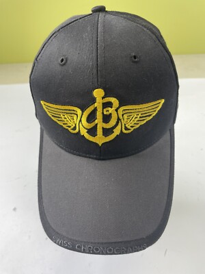 Breitling Watch Men's Embroidered Logo 1884 Black Baseball Cap Hat ...