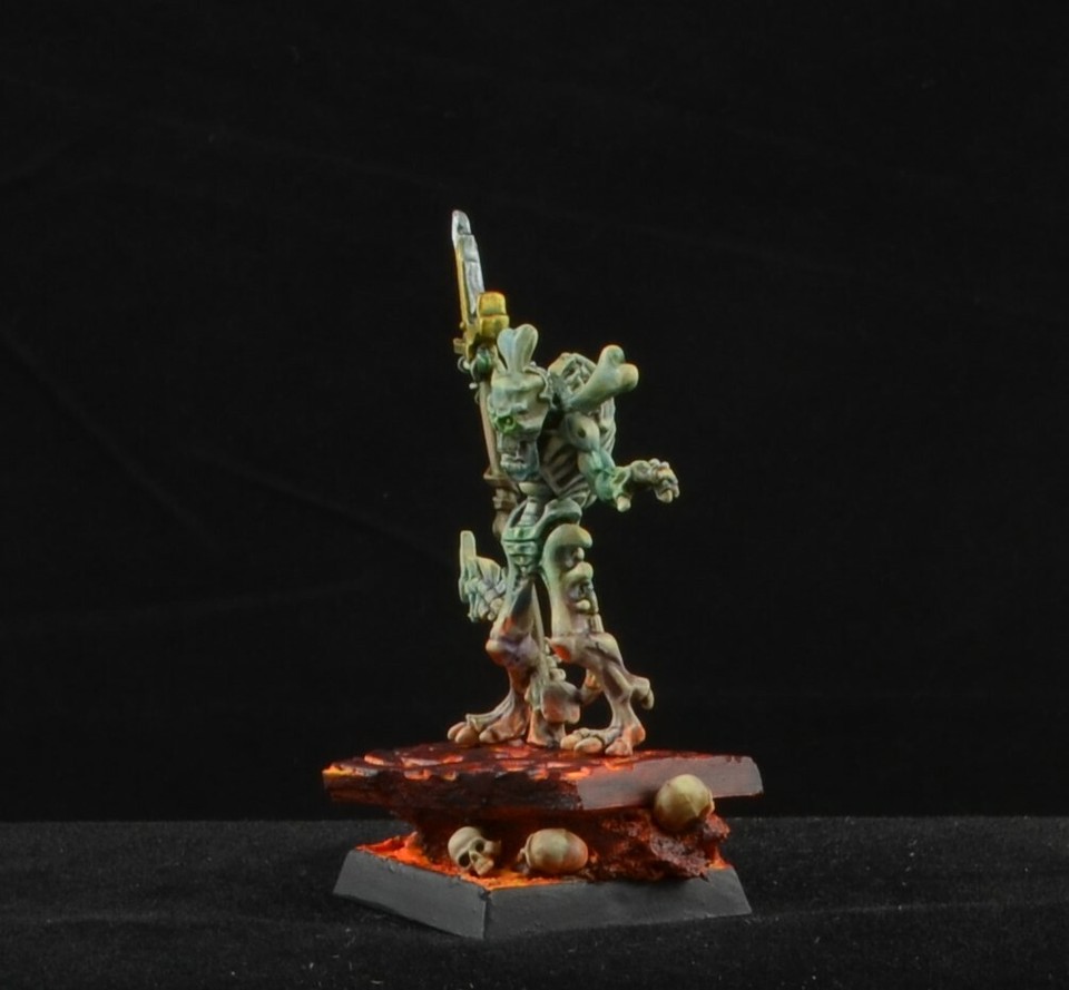 Painted Lesser Devil from Reaper Miniatures, demon, skeleton, D&D lava ...