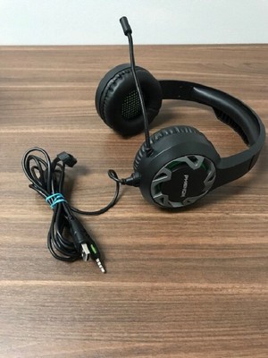 Phenom Video Gaming 3.5 MM And USB Wired Black Headset Model MI-H003G ...