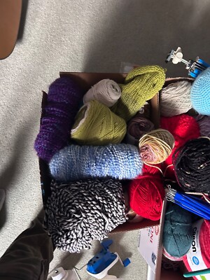 Random lot of yarns - Mystery Box of new and slightly used full skeins ...