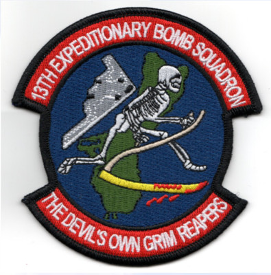 4" AIR FORCE 13TH BOMB SQUADRON DEVIL'S OWN B-2 EMBROIDERED PATCH | eBay