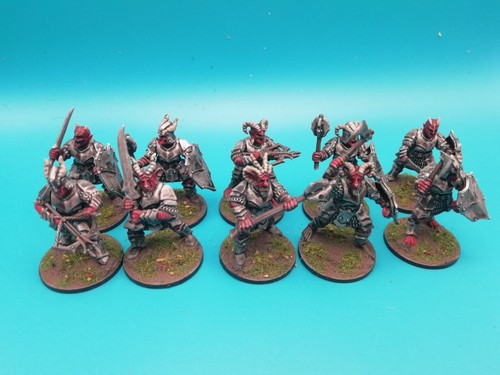 10 x Well painted Demons 28mm fantasy LOTR OATHMARK D&D FROSTGRAVE MTO ...