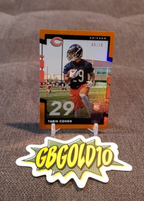 2017 Panini Donruss Rookies Jersey Number /29 Tarik Cohen #384 Rookie ...