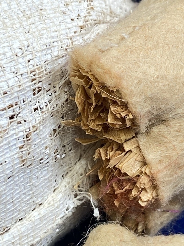 Vtg Creepy Yucky Dirty Disturbing Old Doll Straw in the legs ...