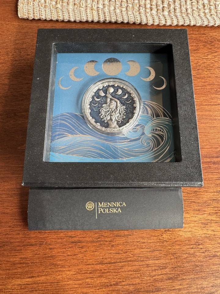 2023 2 oz Antique Niue .999 Silver Calypso Coin High Relief Colored OGP ...