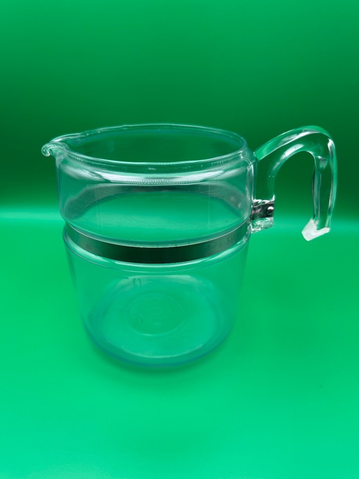 Vintage Pyrex MCM Flameware Glass Coffee Pot Percolator 9 Cup 7759 B ...