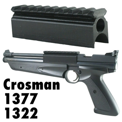 Crosman 1377 & 1322 Scope Rail Mount - 20mm Weaver Picatinny PLA+ 3.75 ...