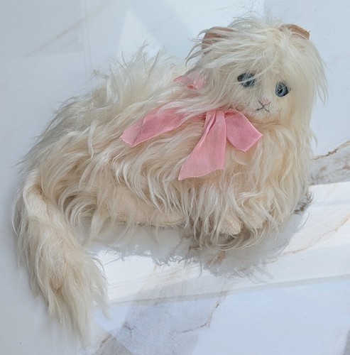 Vintage 1930's Farnell White Cat stuffed toy With Pyjama Zip Case | eBay UK
