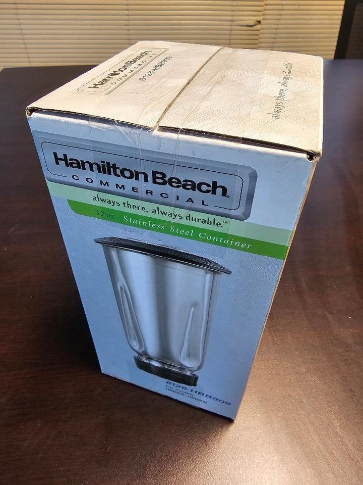 Hamilton Beach Commercial 6126-HBB909 32 oz Stainless St Container ...