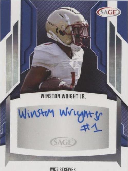 2024 SAGE HIT Low Series - Autographs Winston Wright Jr. #A-WWJ Silver ...